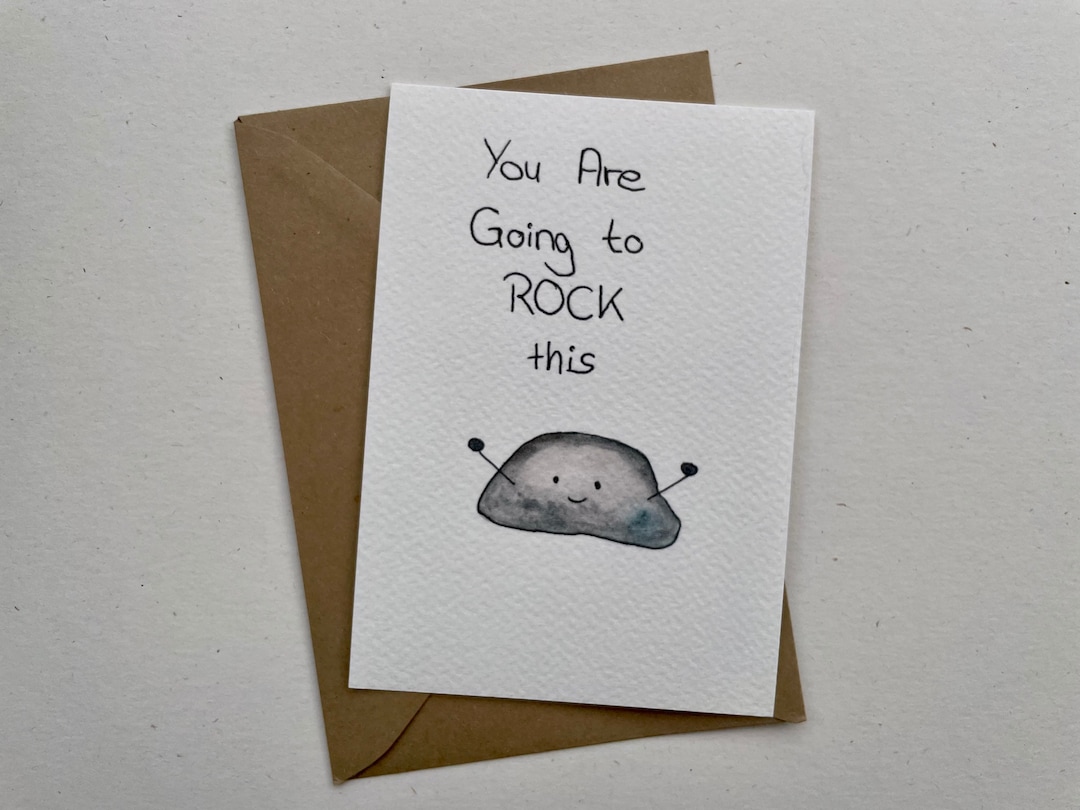 Grußkarte "You're going to rock this" | Mutmacher | Motivation ...