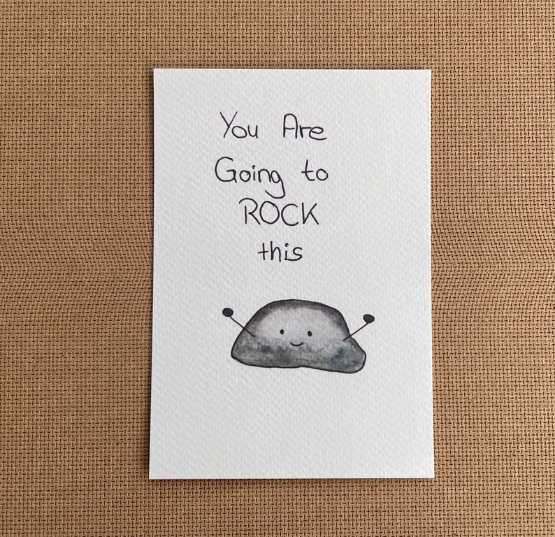 Grußkarte You're going to rock this - Etsy