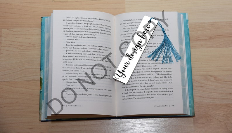 Bookmark Mockup / Photoshop Smart Object / Digital Bookmark - Etsy
