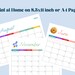 Space Themed Printable and Fillable 2023 Calendar, Schedule for Kids ...