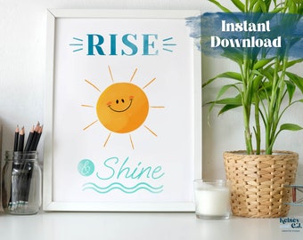 Rise and Shine Poster - Etsy