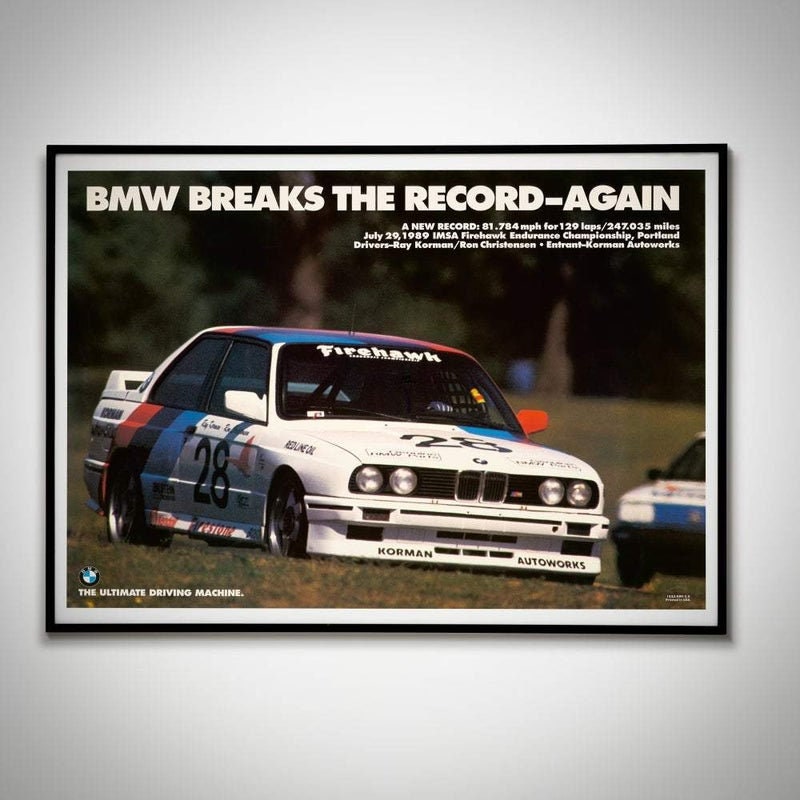Bmw Breaks the Record E30 M3 Dtm Poster - Etsy