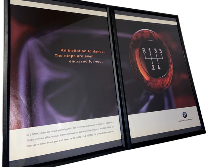 Original Bmw Invitation to Dance Originalframed Ad - Etsy
