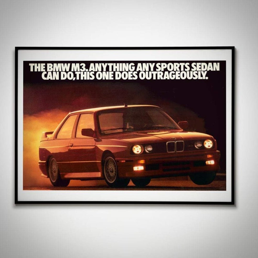 The Bmw E30 M3 Poster - Etsy