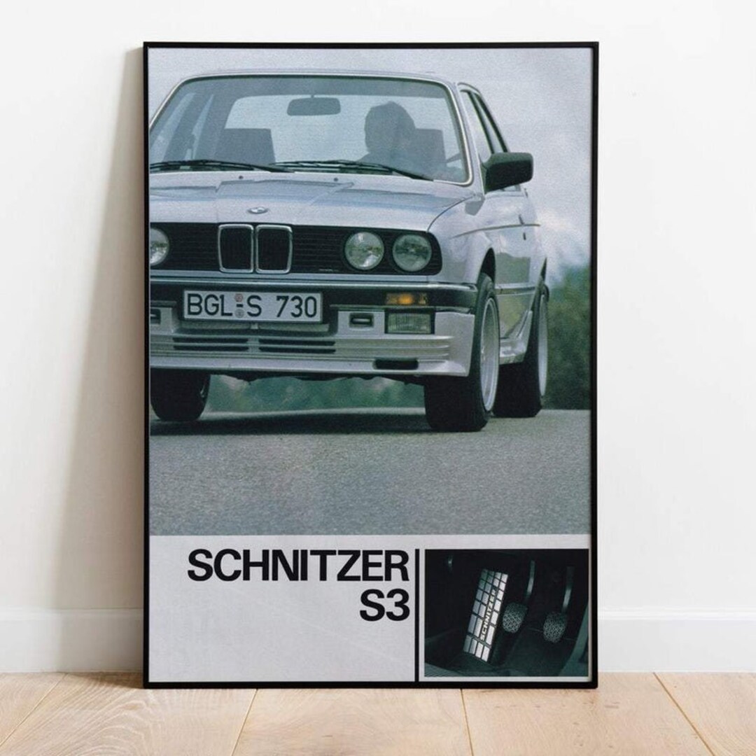 Bmw E30 Schnitzer S3 Poster - Etsy