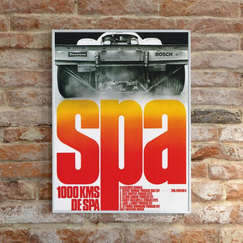 Spa 1000kms Racing Poster - Etsy