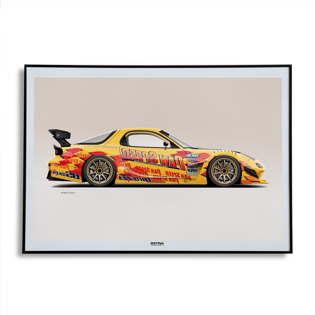 Panspeed Mazda Fd3s RX-7 Time Attack Print - Etsy