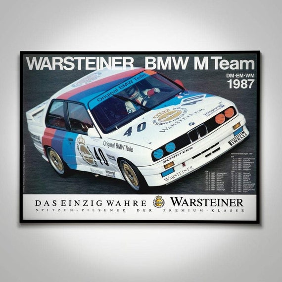 Bmw Racing Warsteiner Dtm Poster - Etsy
