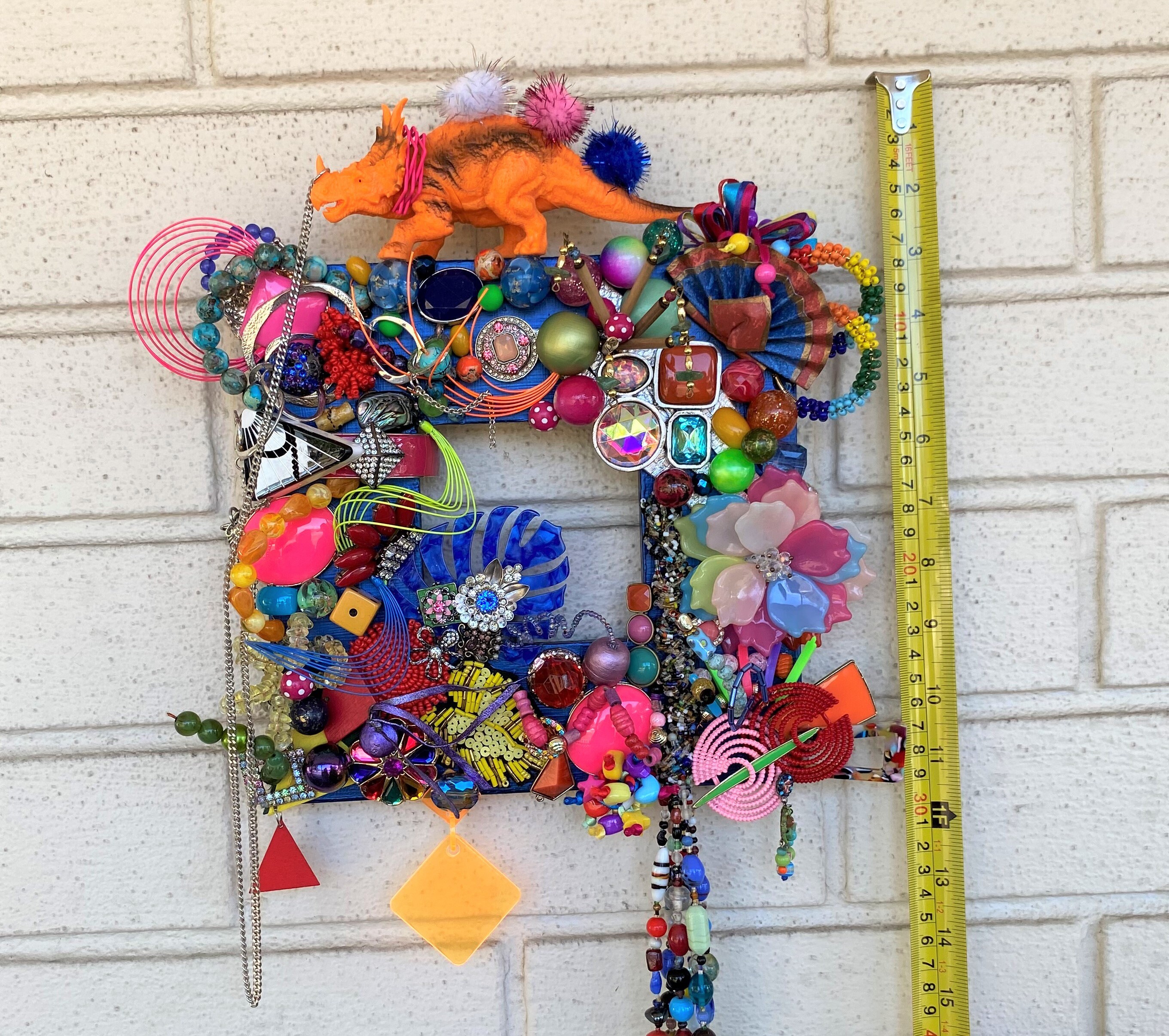 Jewelry Wall Art, Maximalist Frame Art, pompoms Are Always a Girl's ...