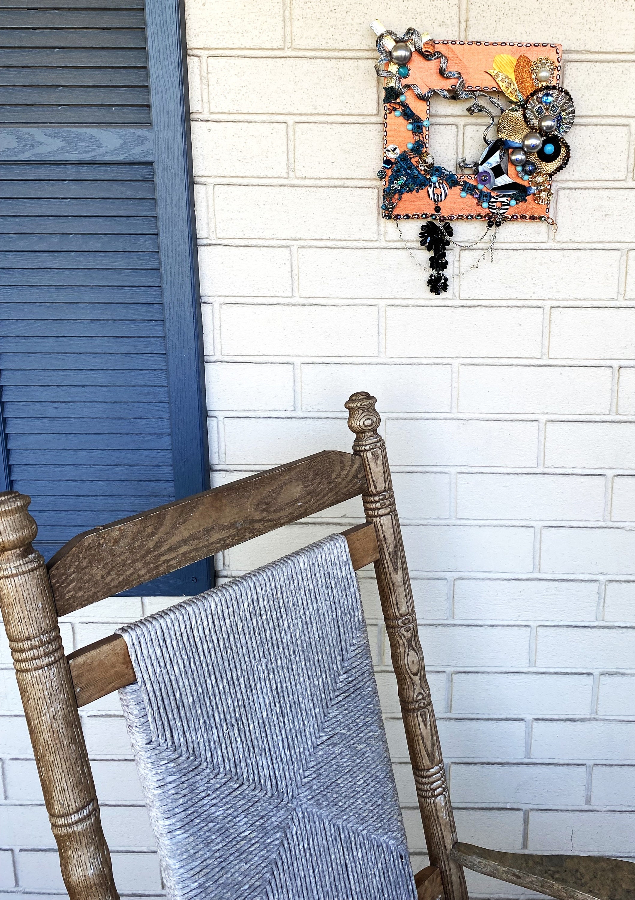 Jewelry Wall Art, Maximalist Frame Art, "grunge", Upcycled Wall Art - Etsy