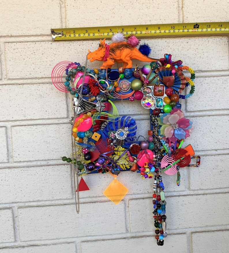 Jewelry Wall Art, Maximalist Frame Art, pompoms Are Always a Girl's ...