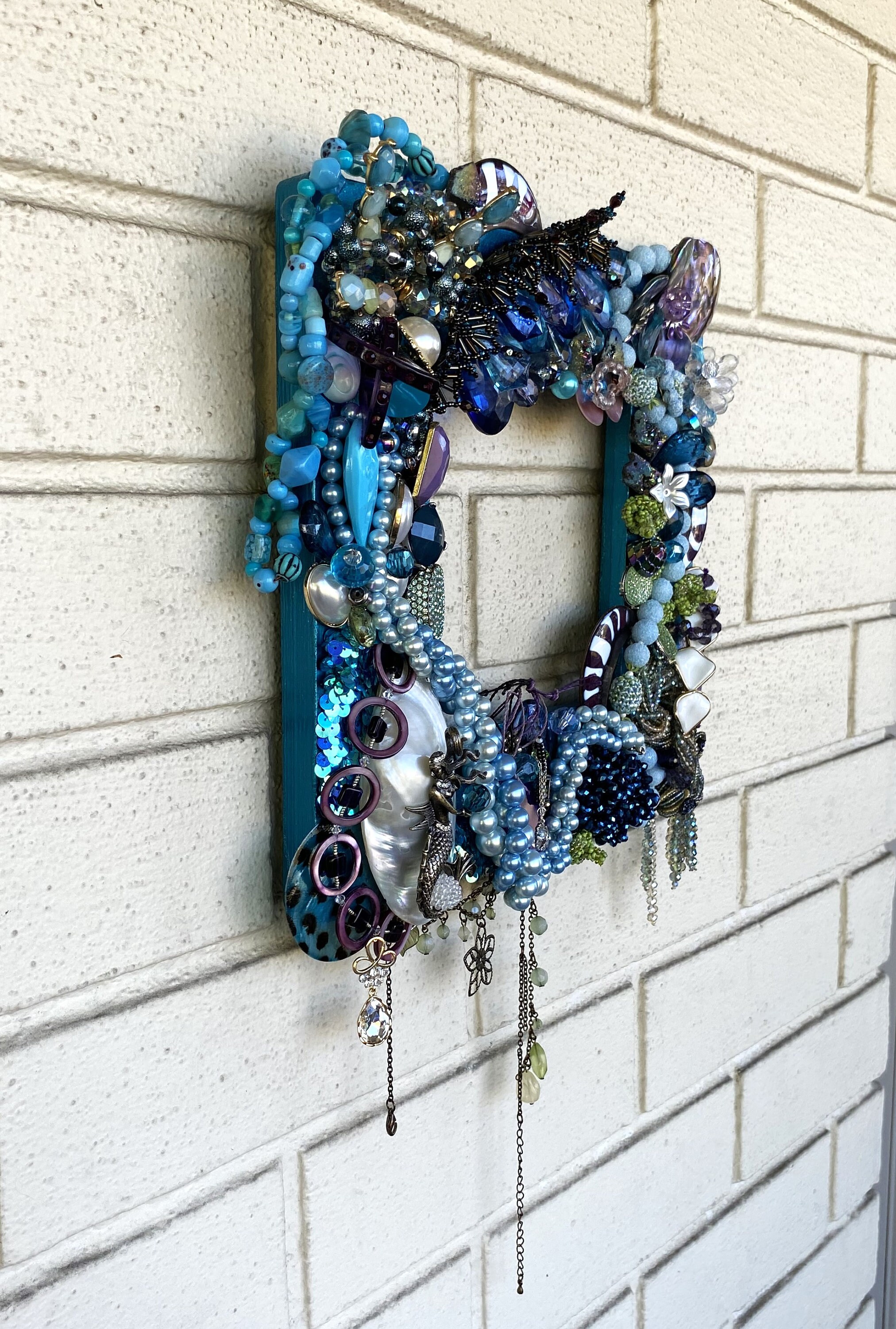 Jewelry Wall Art, Maximalist Frame Art, the Mermaid's Lair, Colorful ...