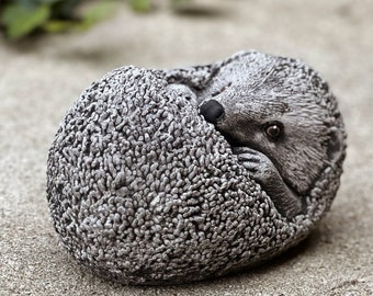 Concrete Hedgehog Statue - Etsy