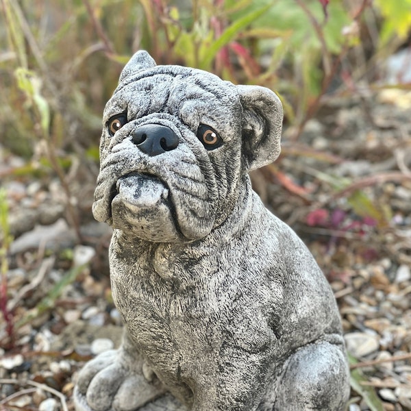 Boxer Concrete Statue - Etsy