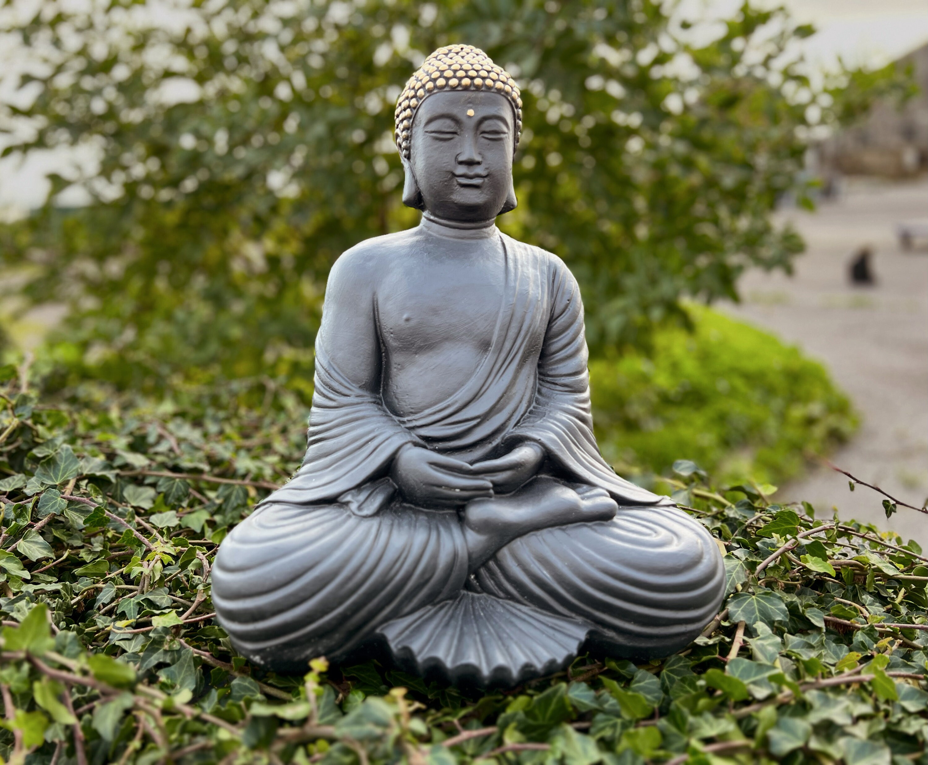 Buddha Figurine Stone Sitting Buddha, Religious Statues, Big Praying ...