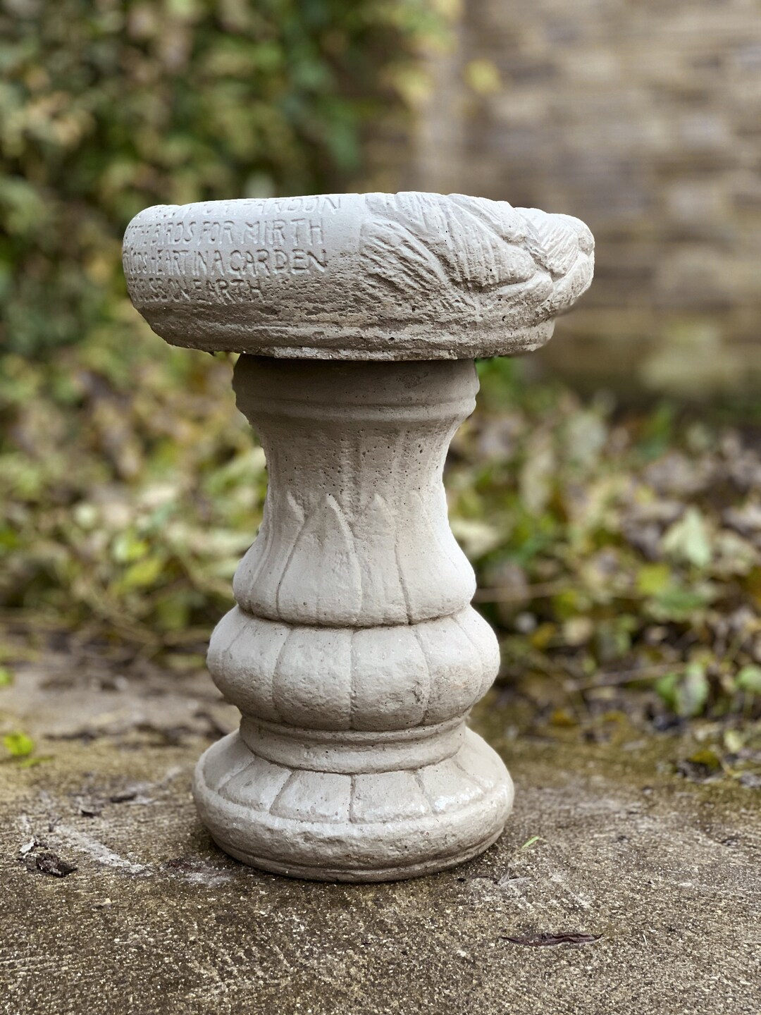 Basket Flower Pot Planter Garden Statue Backyard Planter Concrete Stone ...