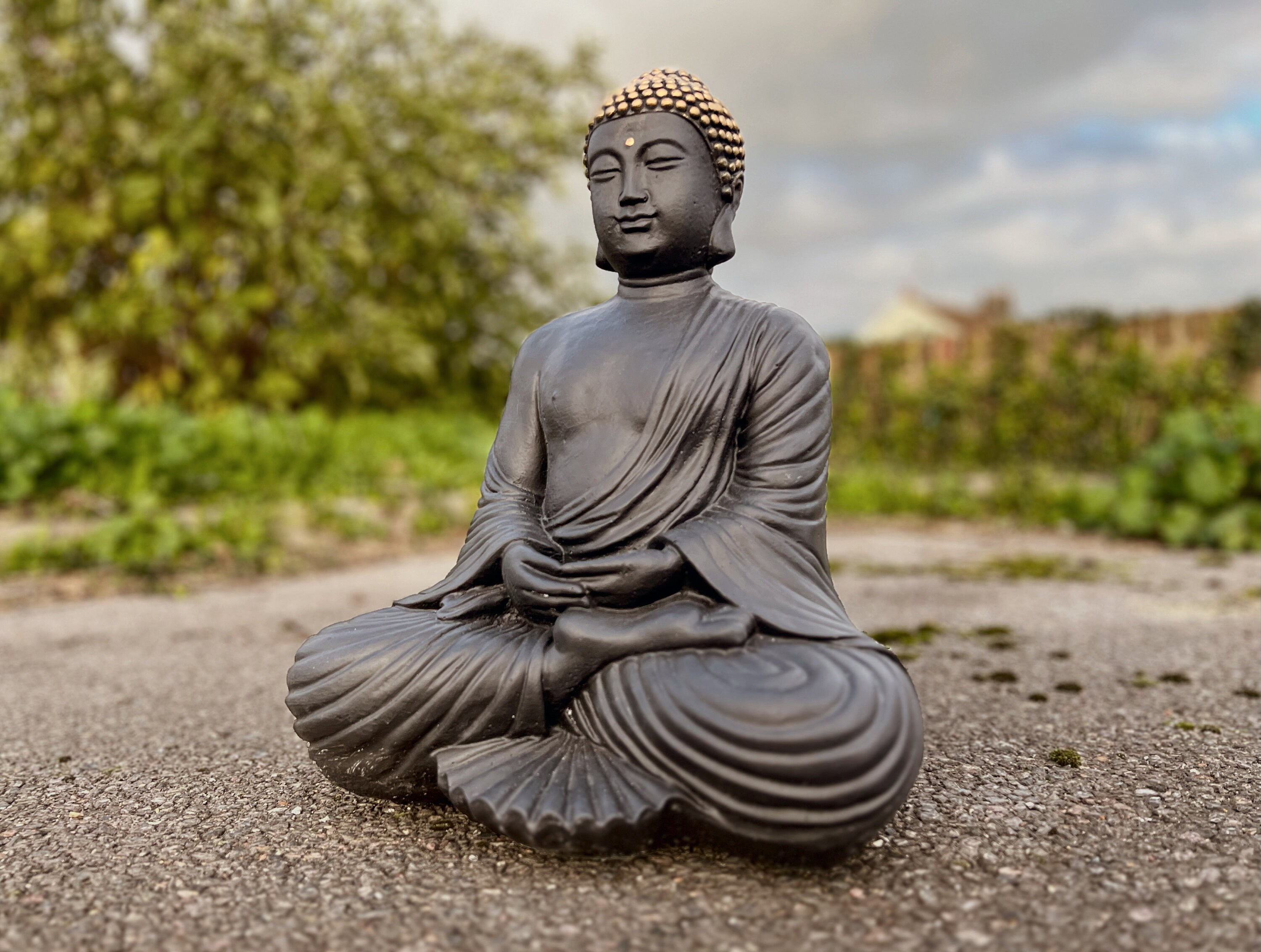 Buddha Figurine Stone Sitting Buddha, Religious Statues, Big Praying ...