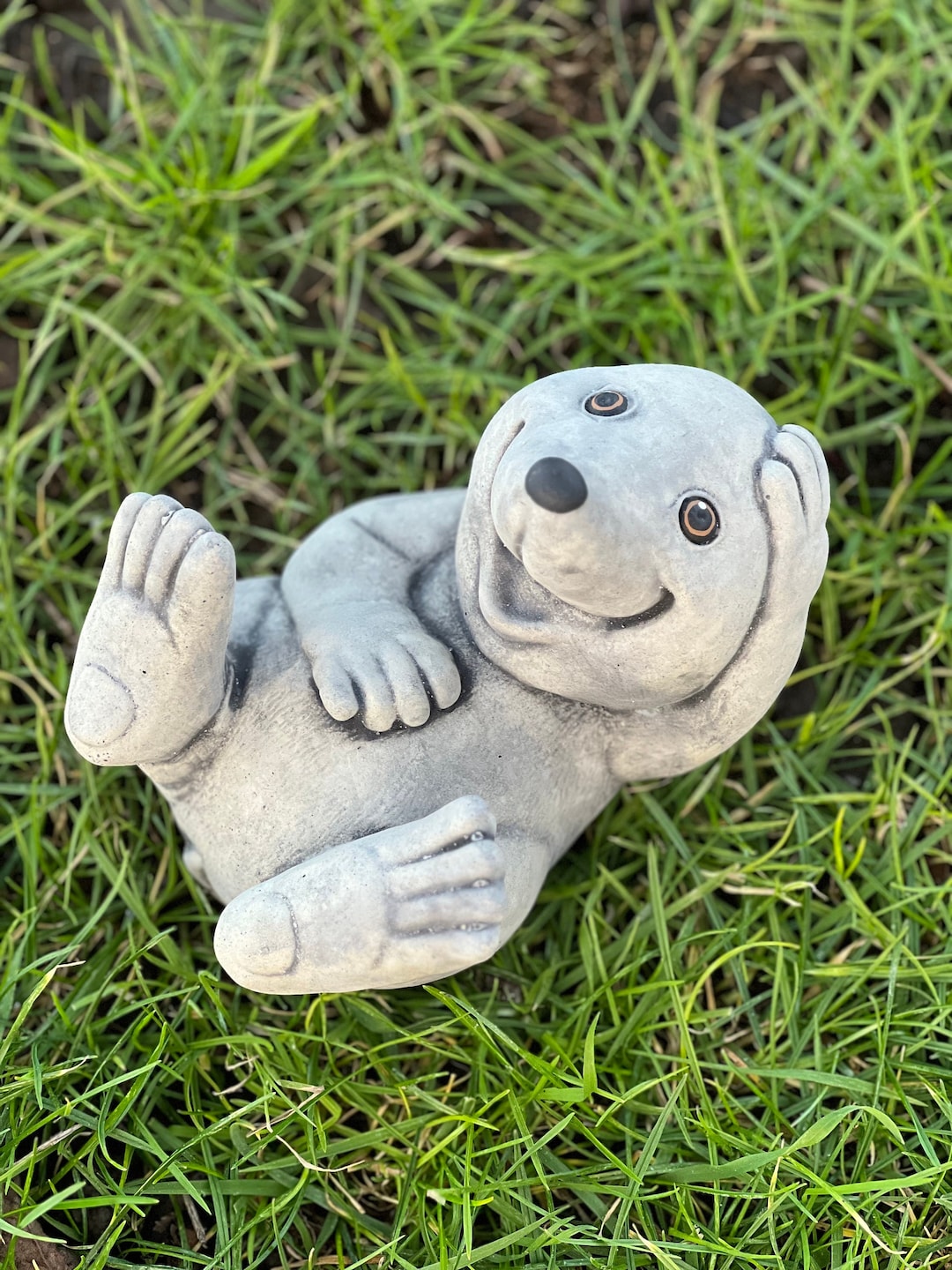 Mole Garden Stone Animal Figurine Concrete Statue Home Decor Backyard ...