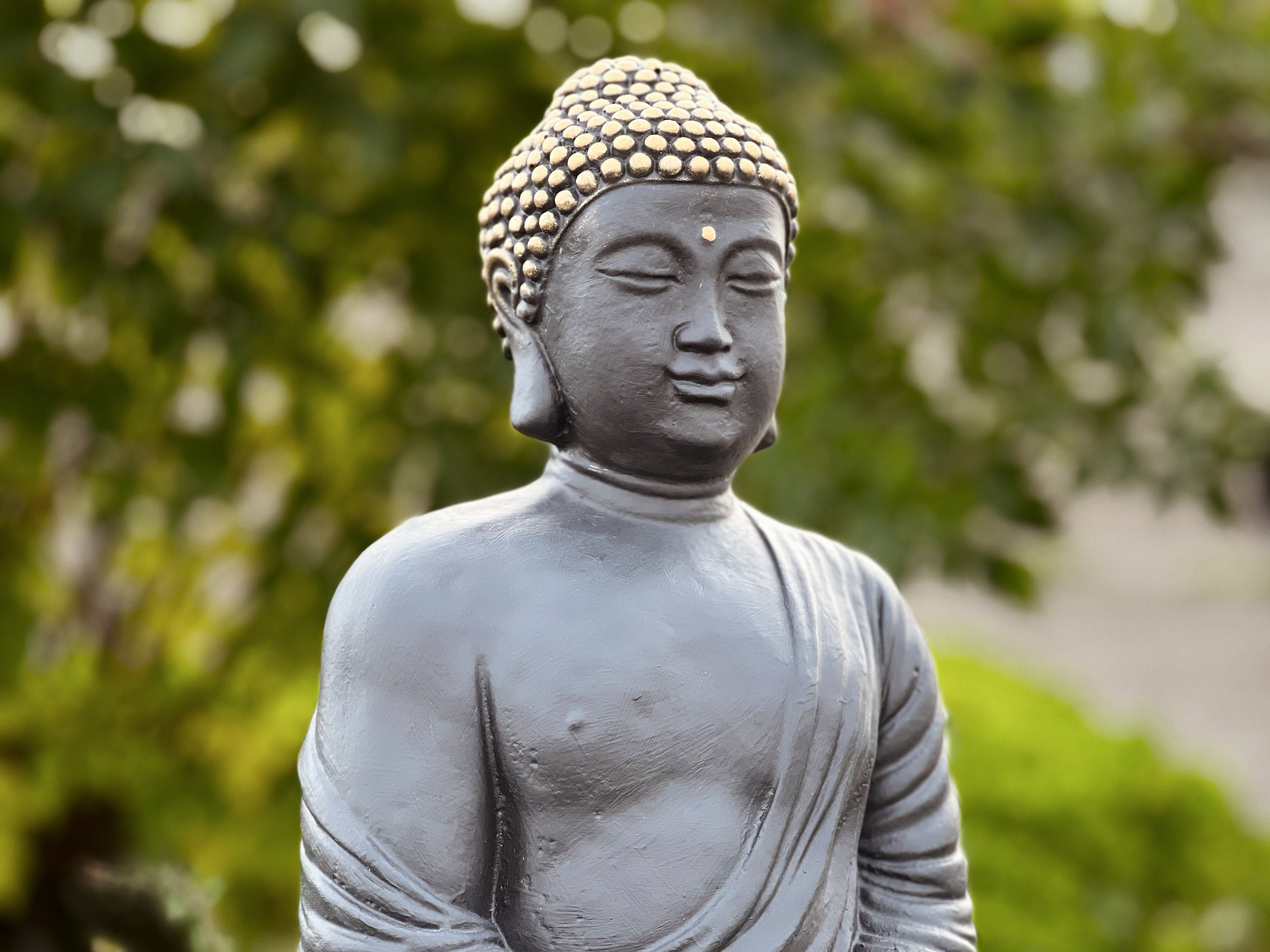 Buddha Figurine Stone Sitting Buddha, Religious Statues, Big Praying ...