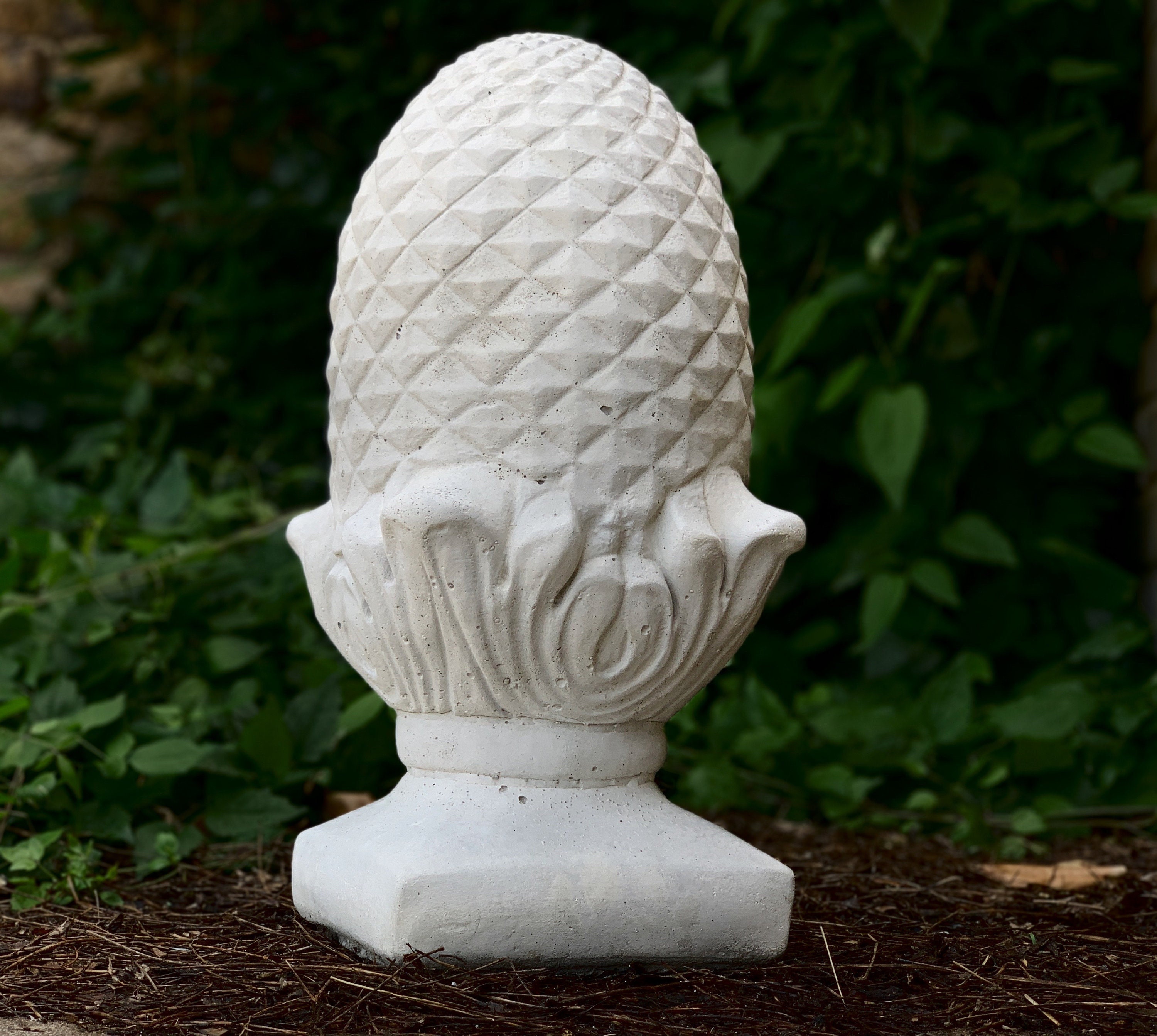 Concrete Pine Cone Statue for Yard Art, Pine Cone Ornament, Large Stone ...