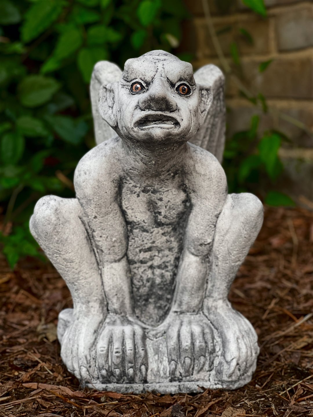 Sitting Gargoyle Figurine Gothic Dog Gargoyle, Gargoyle Cast Stone ...