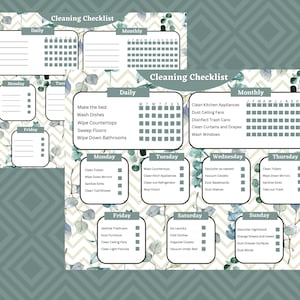 Editable Cleaning Checklist - Etsy