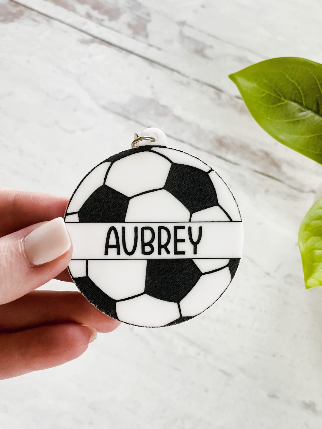 Custom Soccer Bag Nametag Personalized Soccer Name Tag Acrylic Bag Tag ...