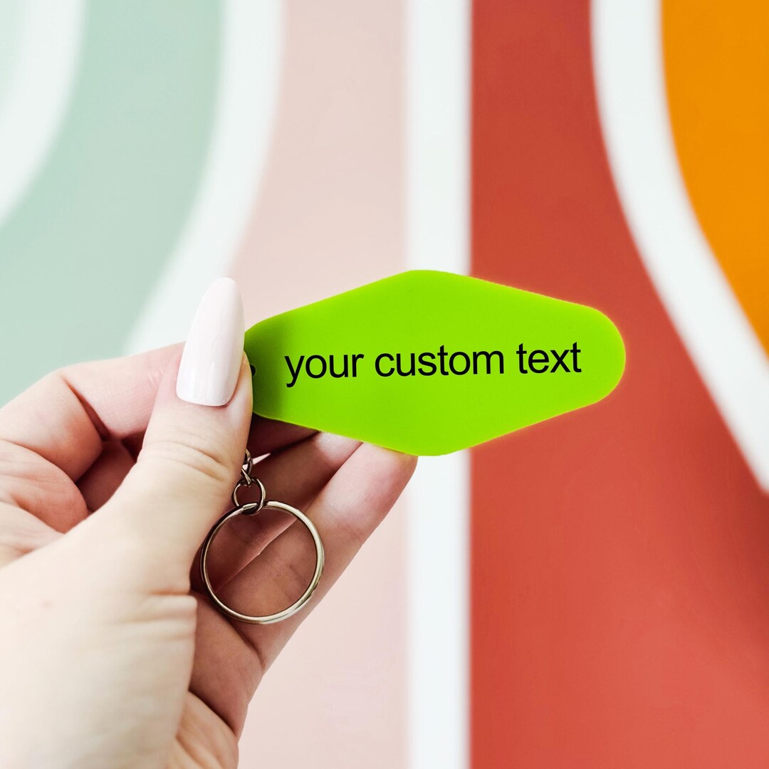 Custom Personalized Brat Style Text Keychain Brat Charli XCX Inspired ...