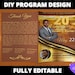 Church Program Template, DIY Church Anniversary Program Template ...