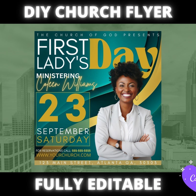 First Lady Day Flyer - Etsy