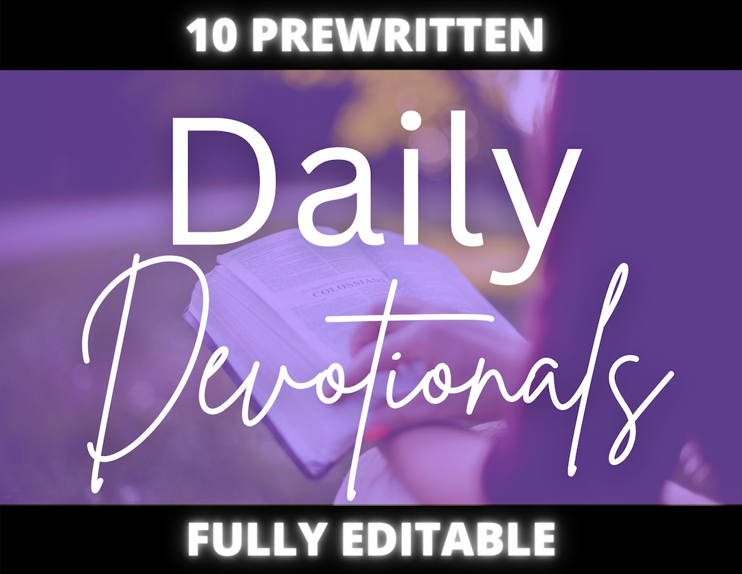 10 Prewritten Daily Devotionals, Prewritten Christian Posts, Posts for ...