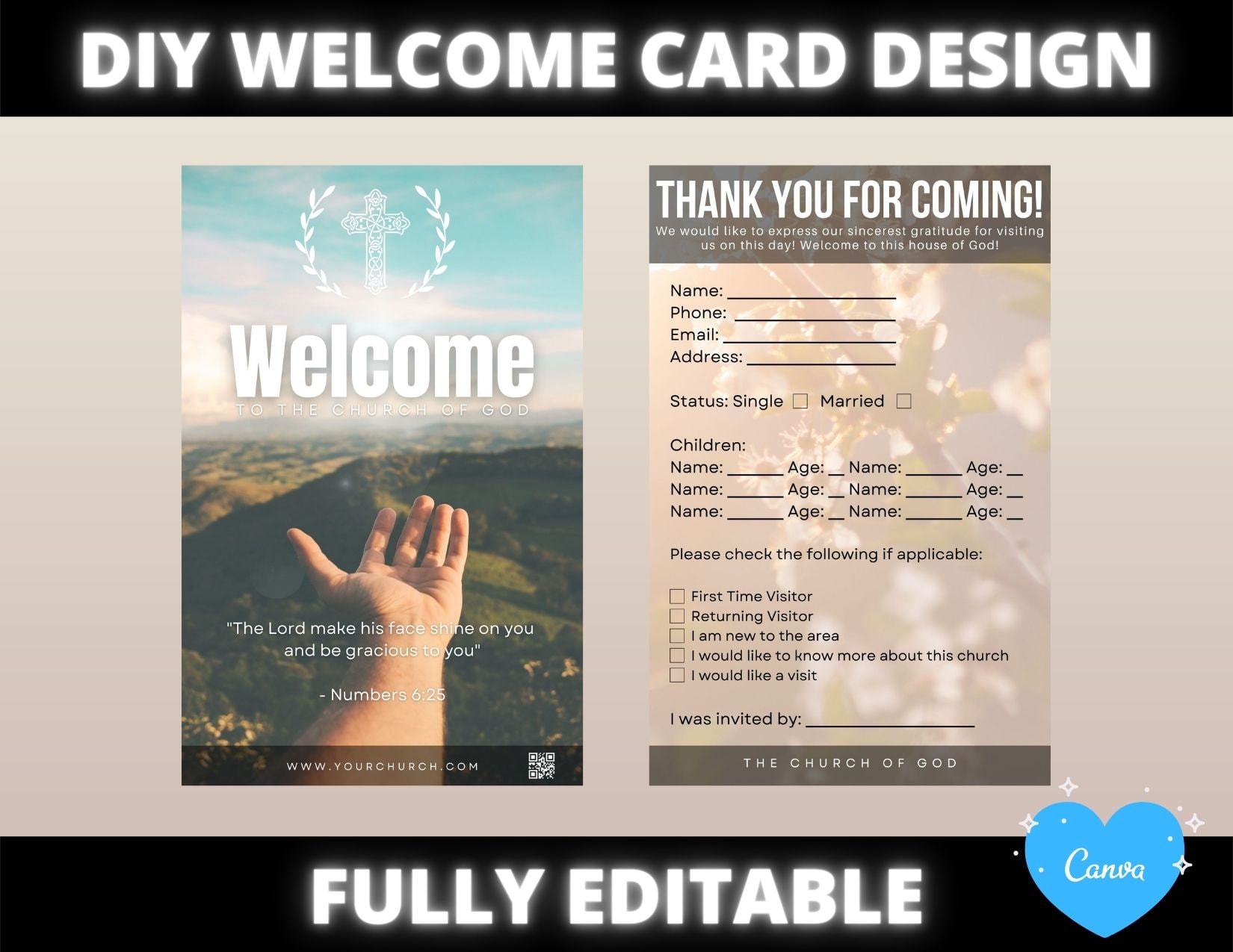 Welcome Visitor Cards