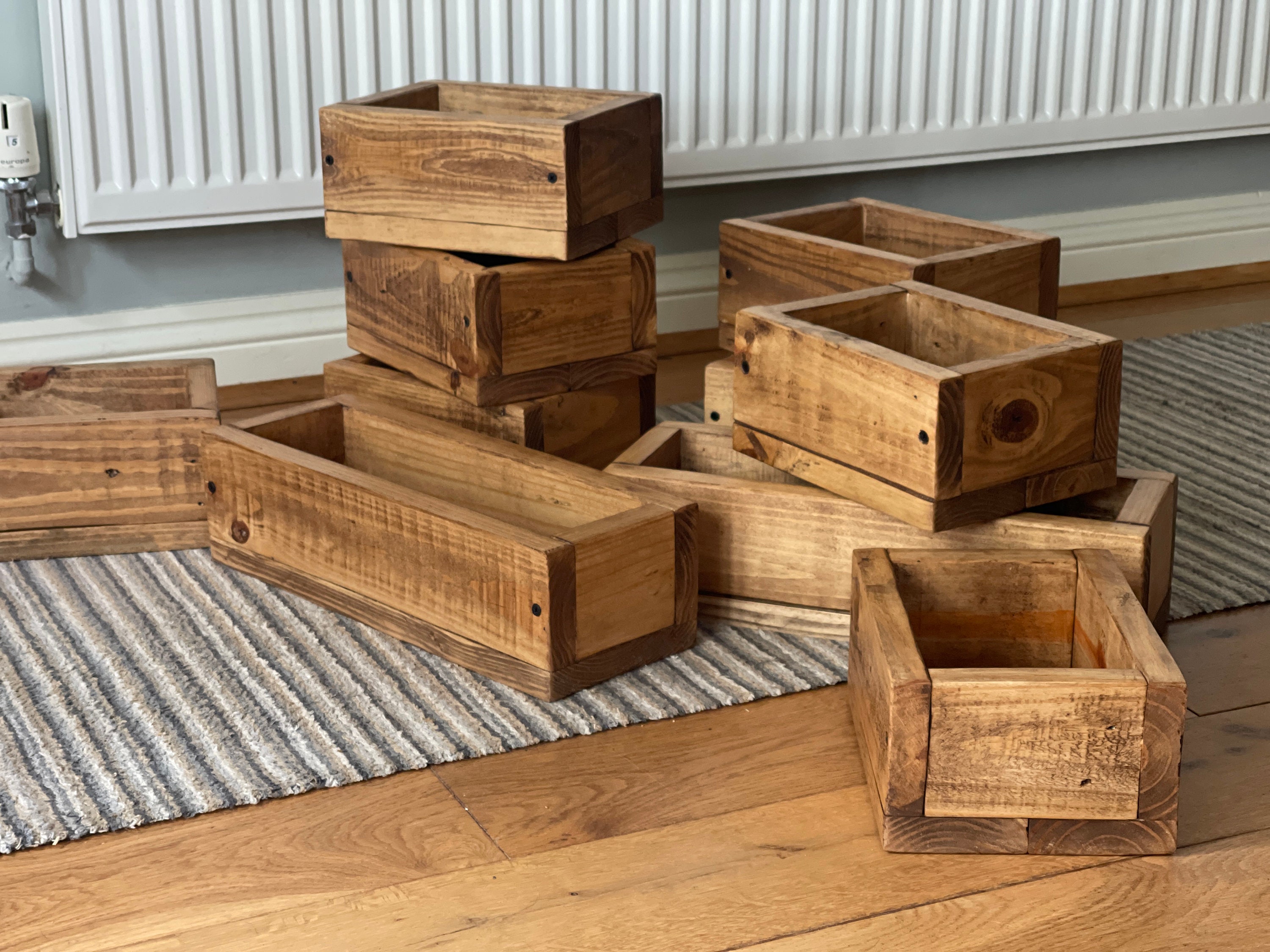 Custom Handmade Wooden Storage Box From Reclaimed Timber - Etsy UK