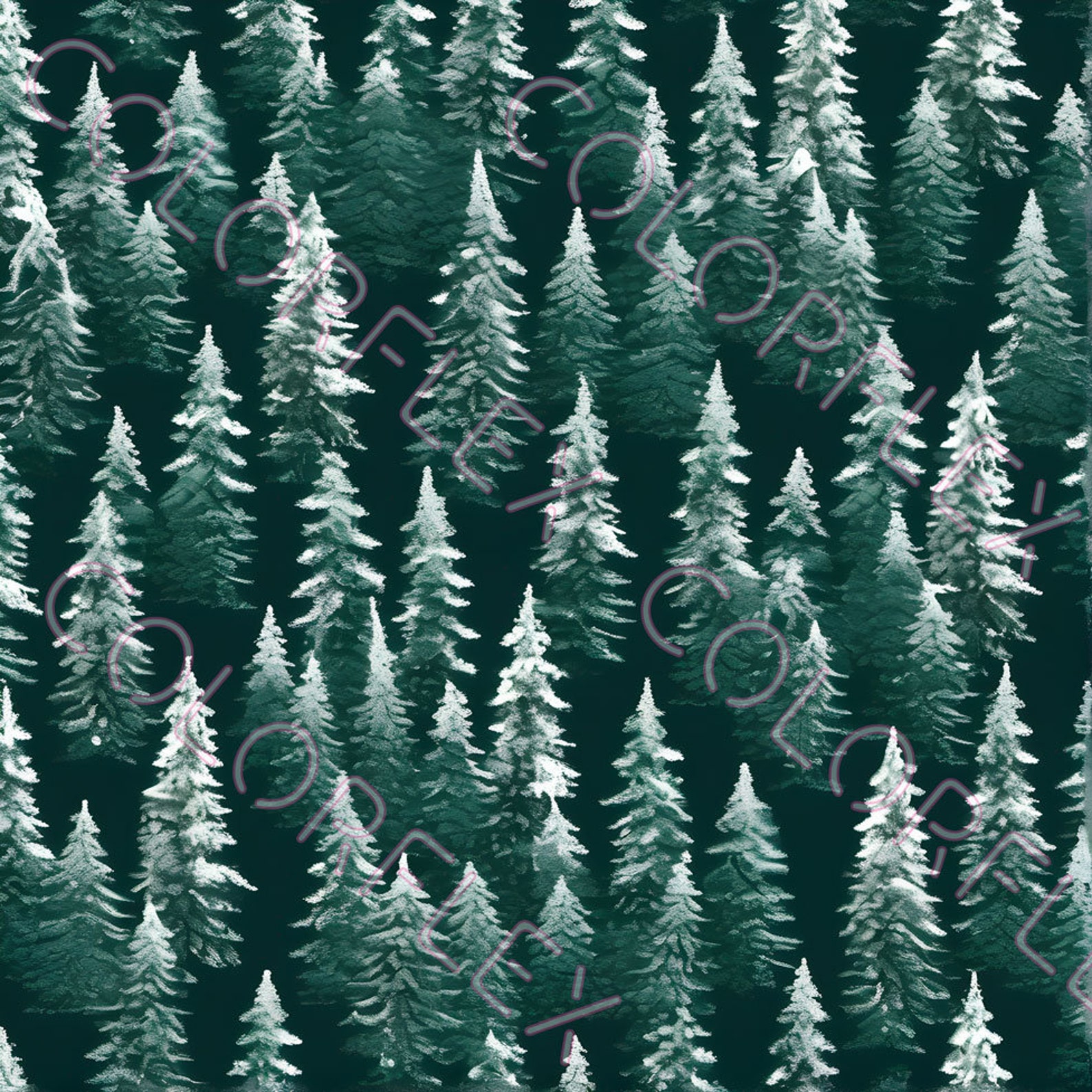 Snow Topped Trees High Resolution Vector File Instant Digital Download ...