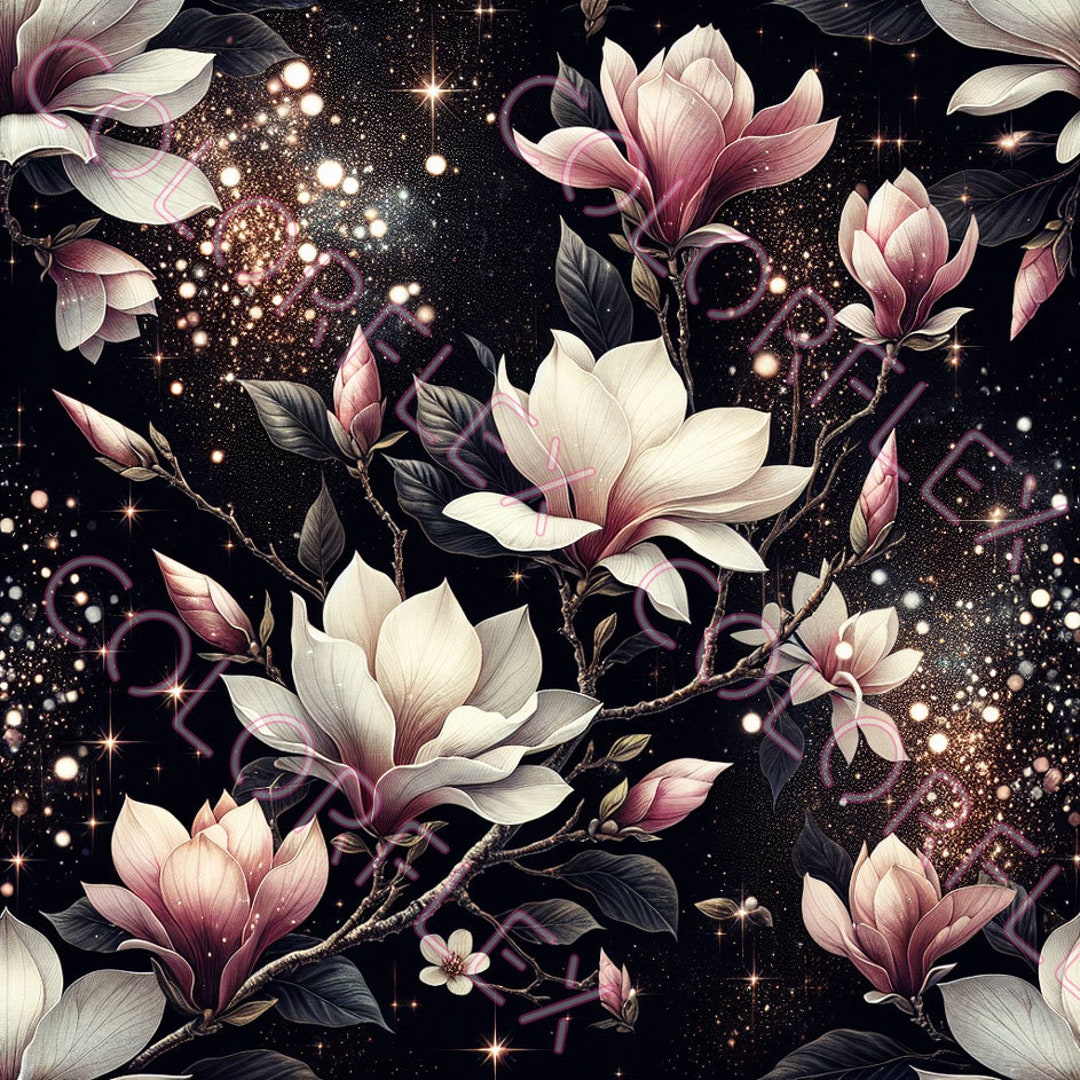 Magnolias(2) - High Resolution Vector File -instant Digital Download ...