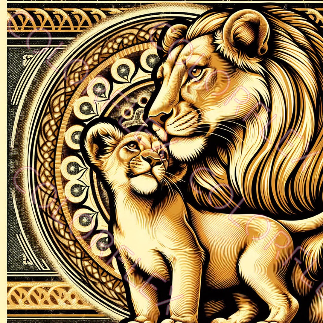 Lions(1) - High Resolution Vector File -instant Digital Download ...