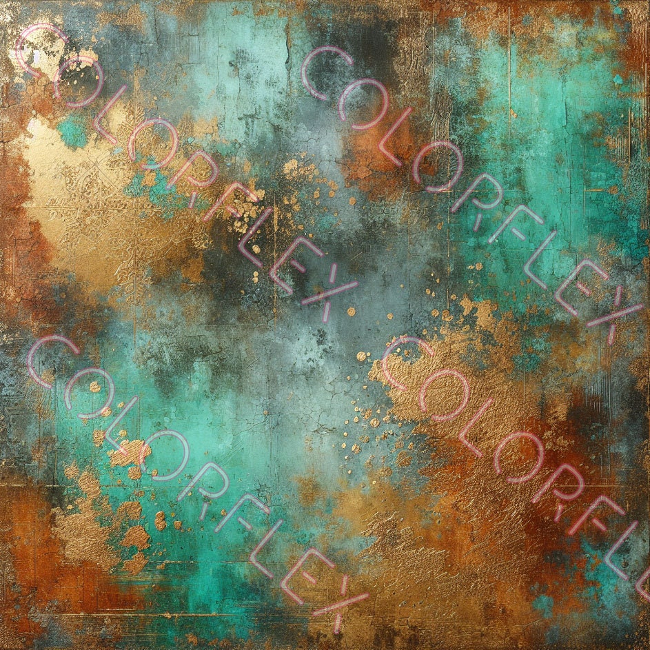 Rust-teal(18) - High Resolution Vector File -instant Digital Download ...
