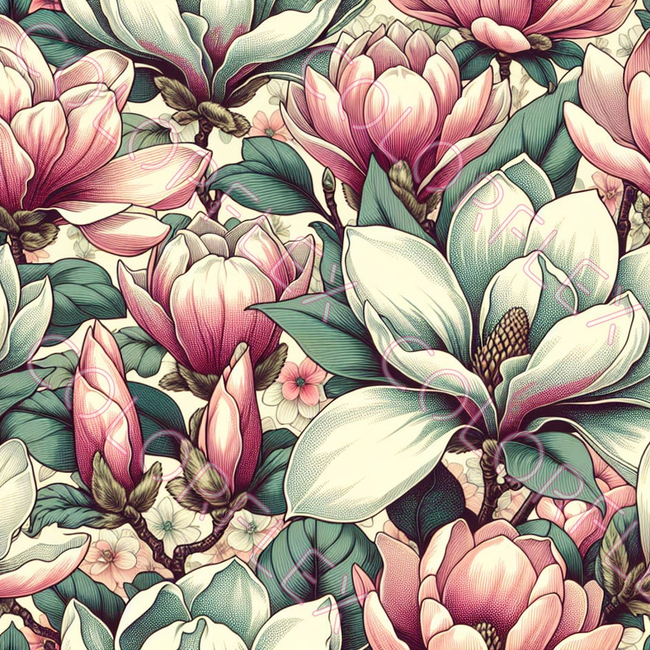Magnolias(3) - High Resolution Vector File -instant Digital Download ...