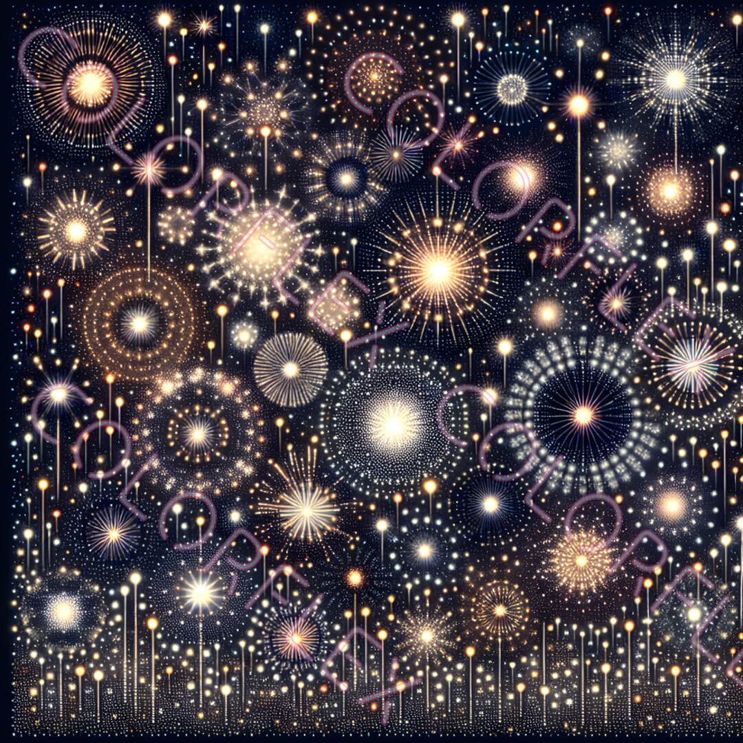 Fireworks(1) - High Resolution Vector File -instant Digital Download ...