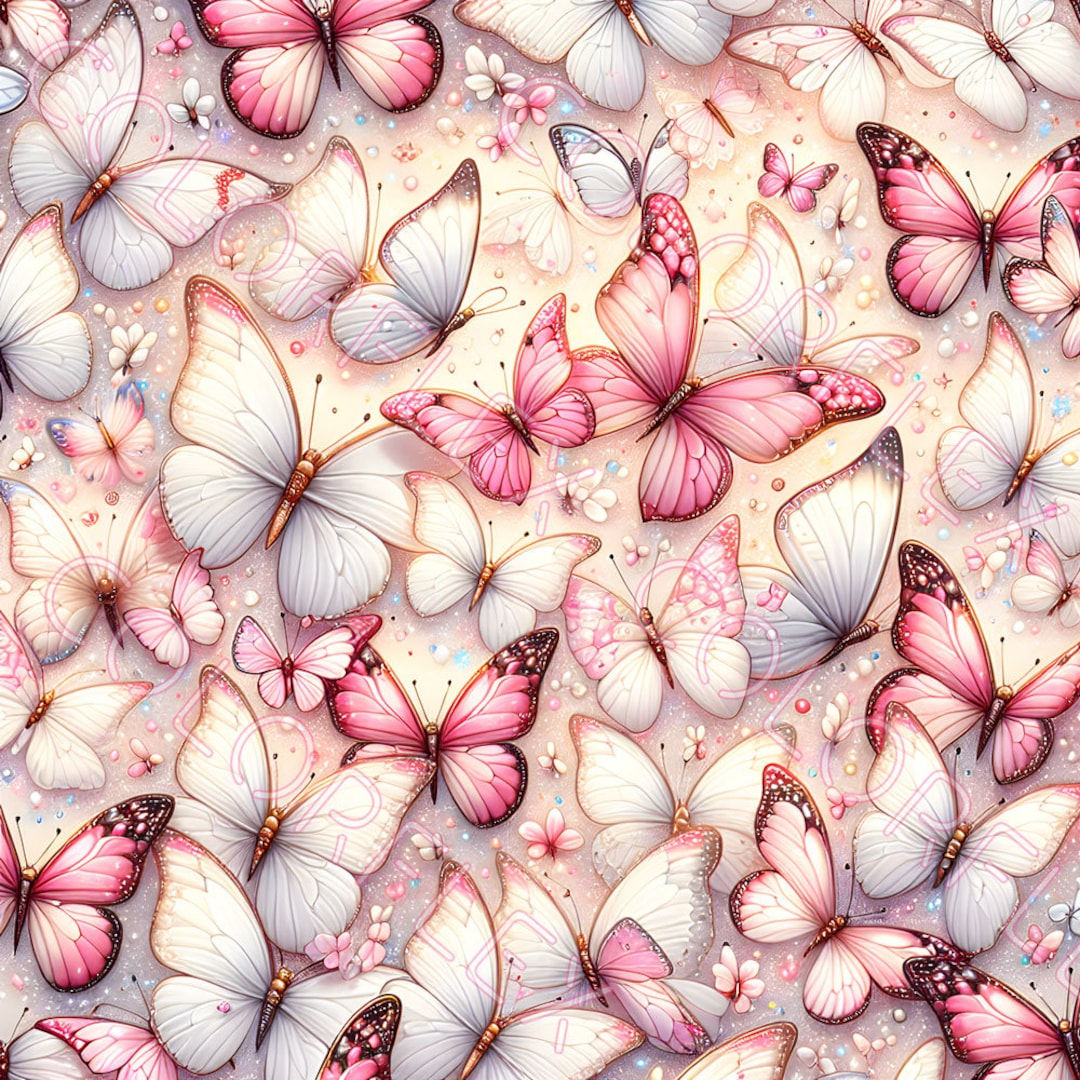 Pink-butterflies(1) - High Resolution Vector File-instant Digital ...