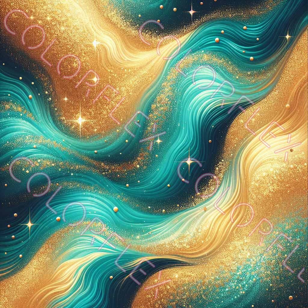 Stunning Teal and Gold Ombre fabric, Crafts & More - Etsy