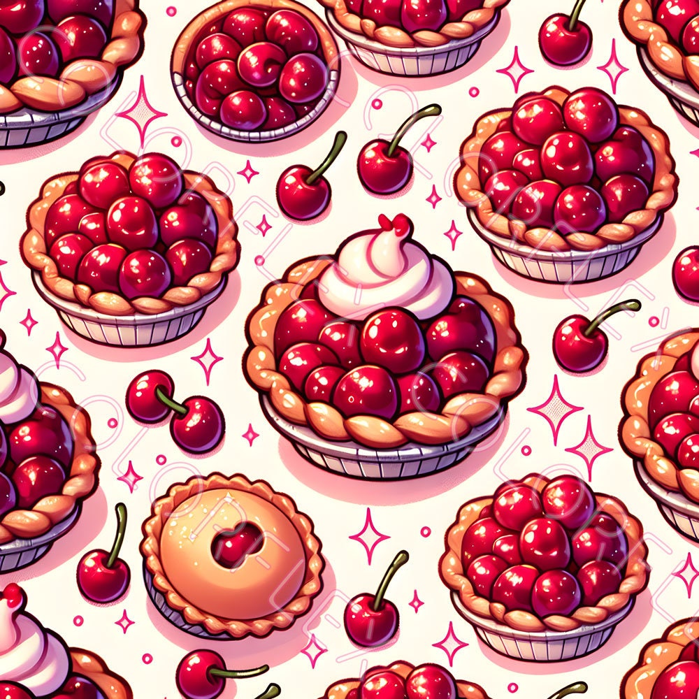 Cherry-pie - High Resolution Vector File -instant Digital Download - Printable for Vinyl ...