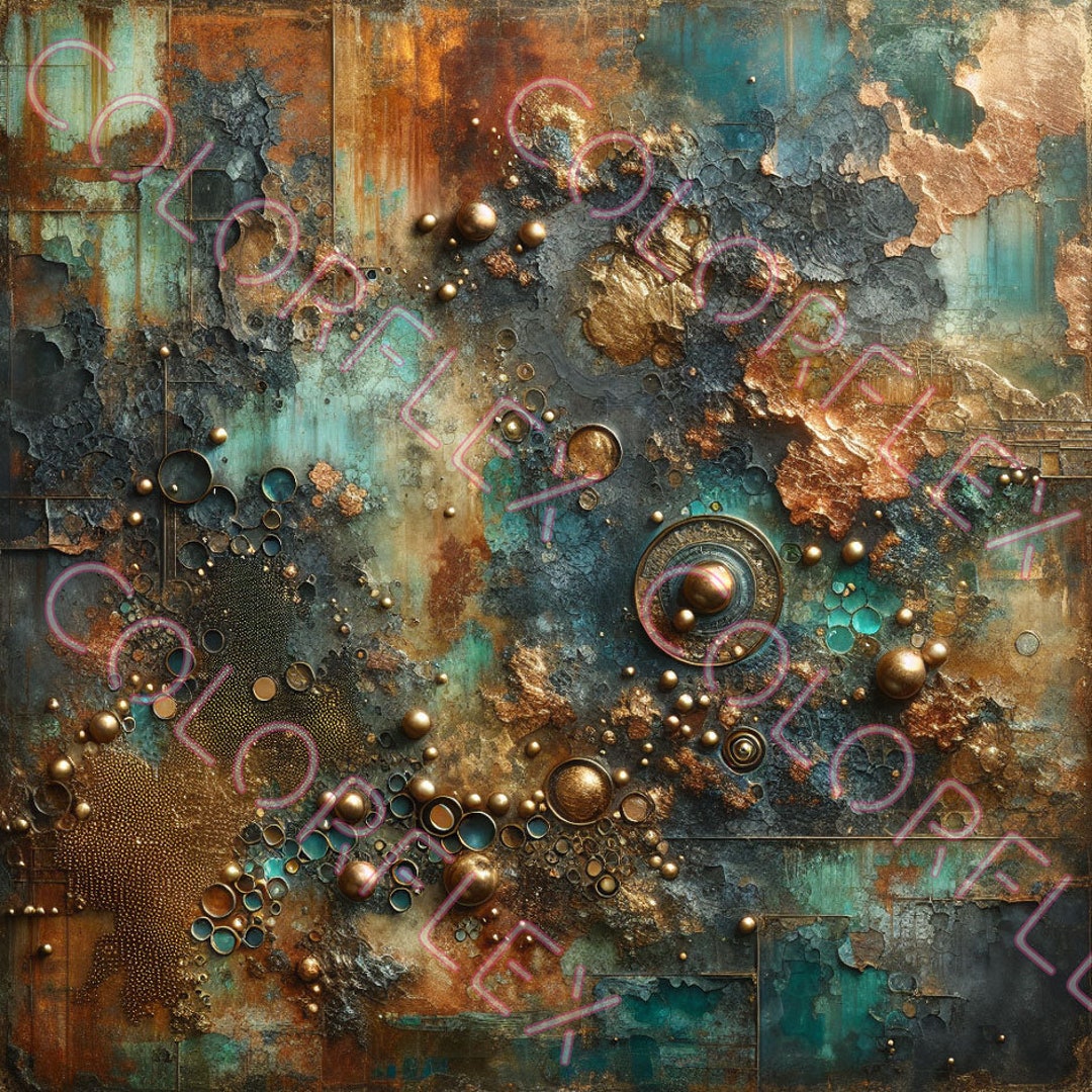 Rust-teal(16) - High Resolution Vector File -instant Digital Download ...