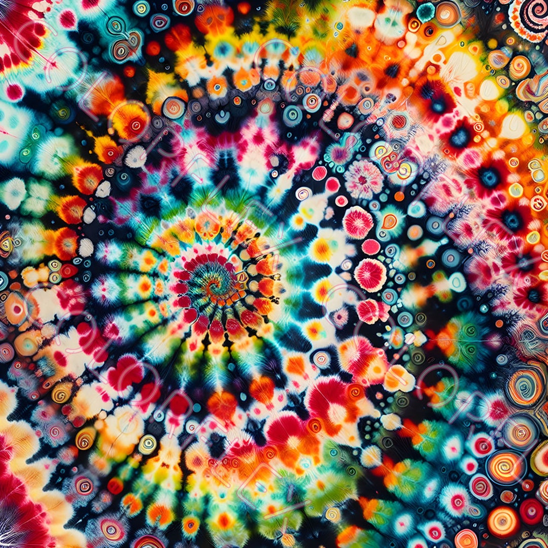 Rainbow Tie Dye 3 - High Resolution Vector File-instant Digital ...