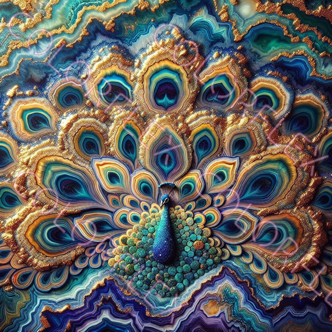 Peacock - High Resolution Vector File -instant Digital Download ...