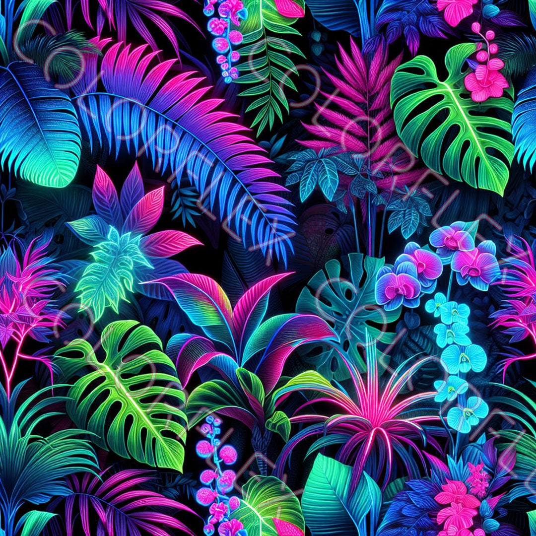 Neon-jungle High Resolution Vector File instant Digital Download ...
