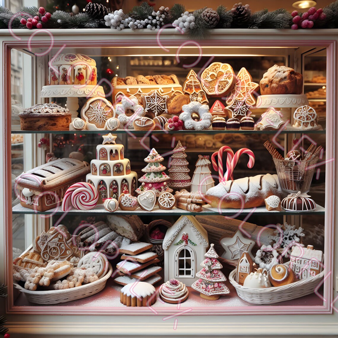 Christmas-bakery(1) - High Resolution Vector File -instant Digital ...