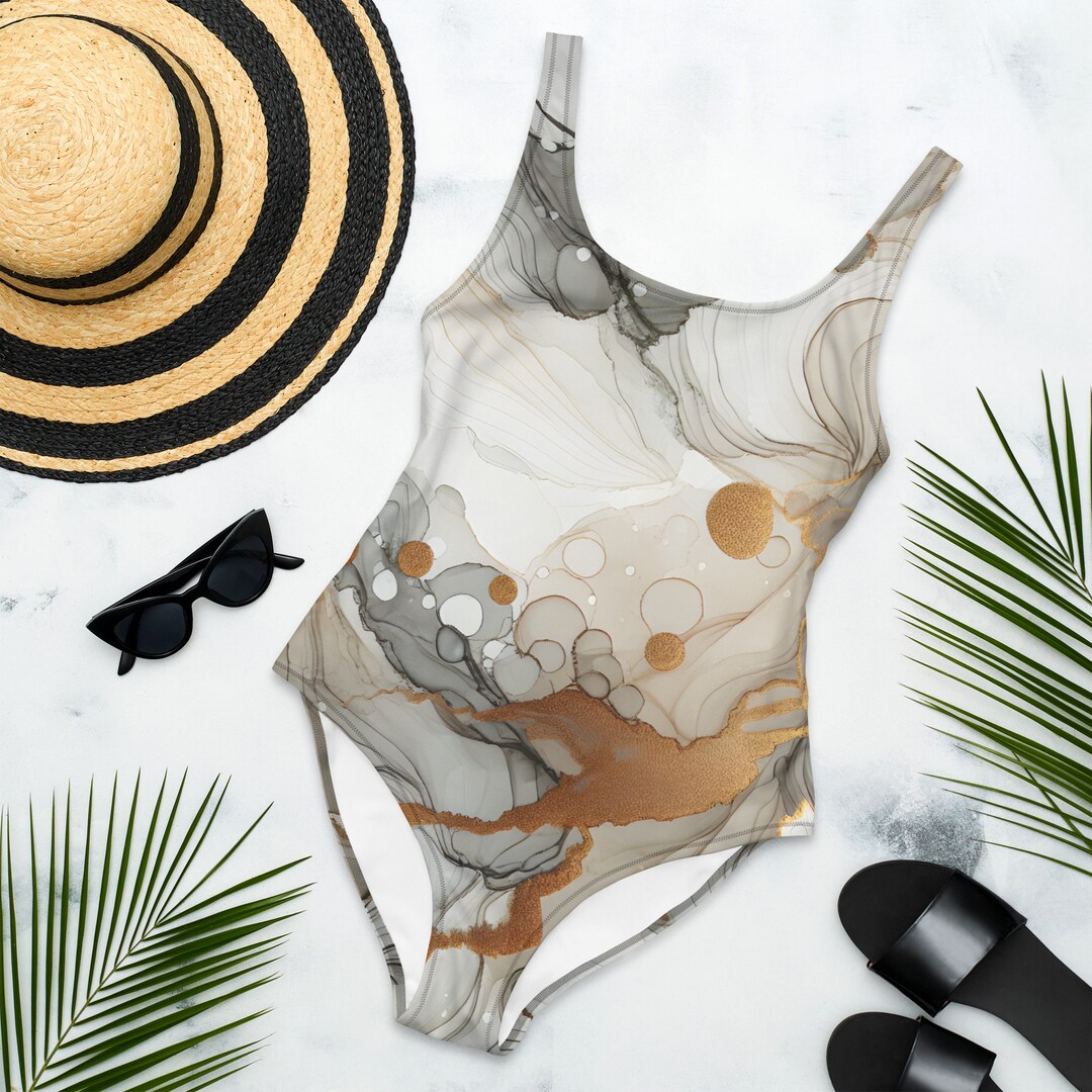 REVERSIBLE One Piece Swimsuit Swimsuit Bathing Suits Tropical Swimsuits ...