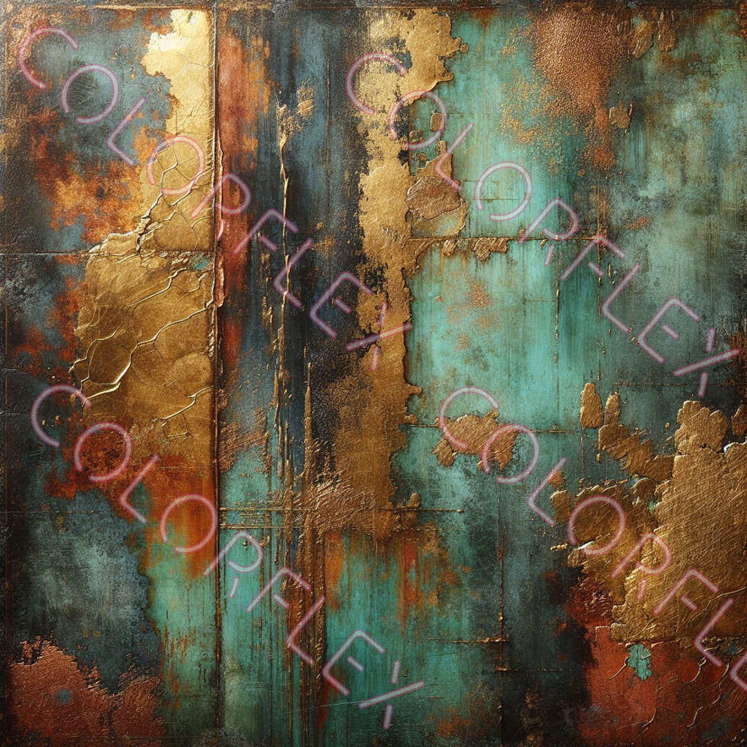 Rust-teal5 High Resolution Vector File instant Digital Download ...
