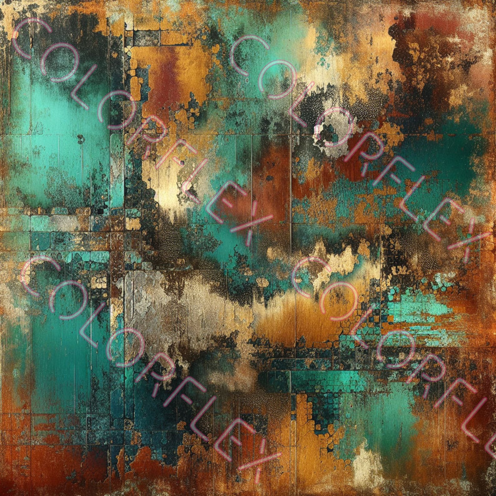 Rust-teal(19) - High Resolution Vector File -instant Digital Download ...